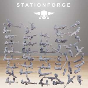 Grimguard Infantry Builder | Stationforge | 20x 32mm Scale Resin ...
