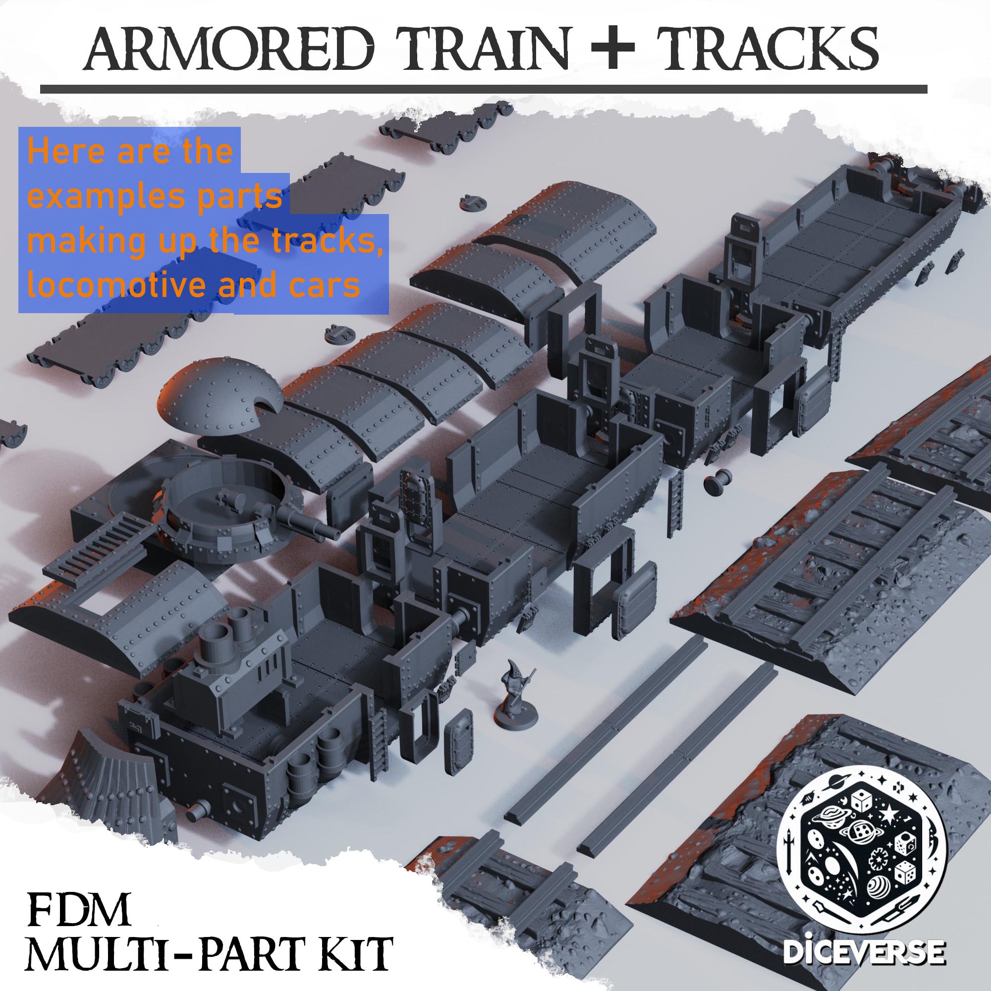 Armored Train Set | Diceverse | Lead the Charge in and Out of the ...