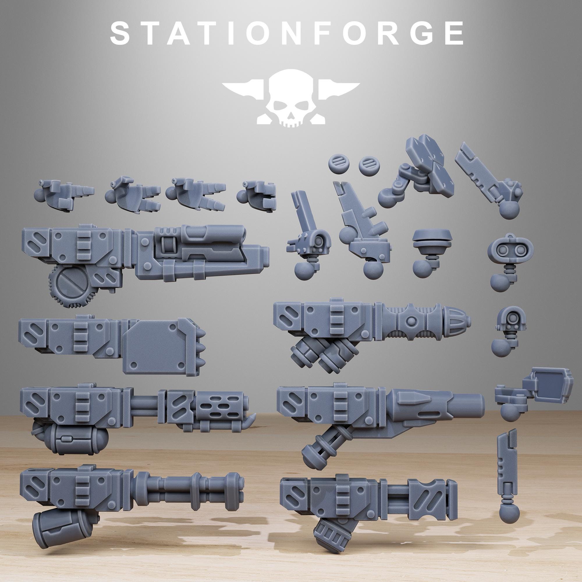 Tarion Strike Mech Mk1 | Stationforge | 3x 32mm Scale Mech Battle Suits ...