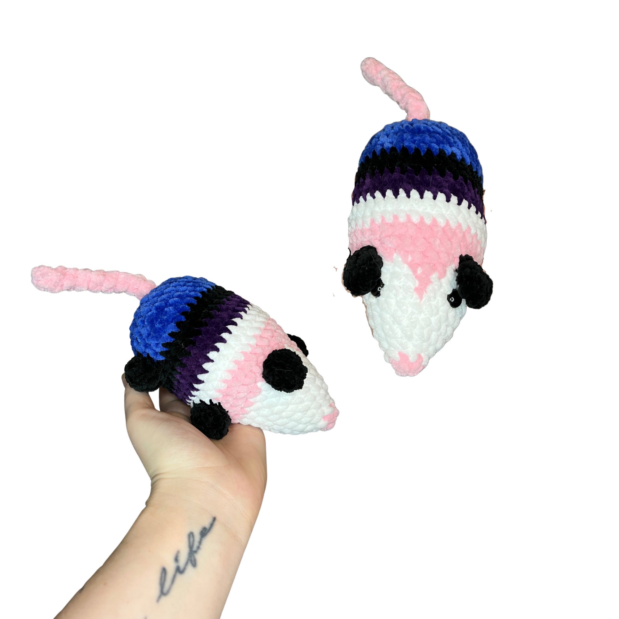Possum Pride Plushie Handmade Opossum Gay Pride Collection Stuffed ...