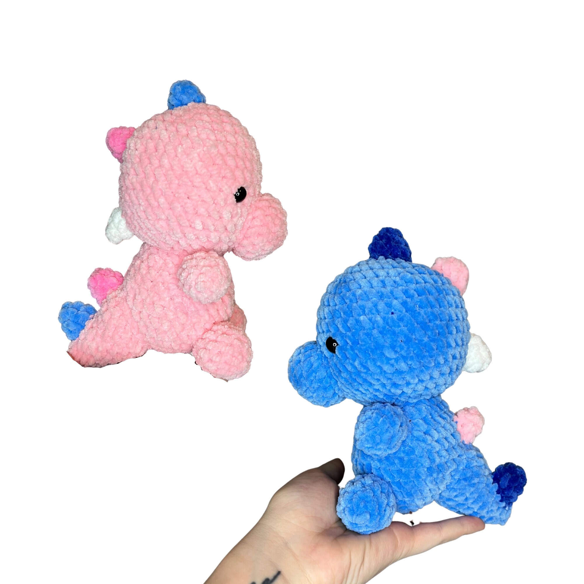 Dinosaur Pride Plushie Handmade Dino Gay Pride Collection Stuffed ...