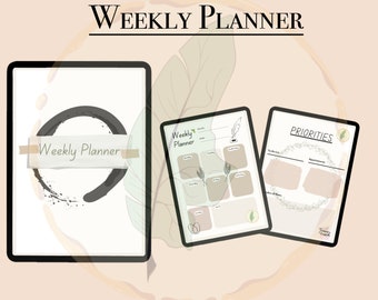 My Weekly Planner - Prioritization, Wellbeing, and Thoughtful Planning - Etsy