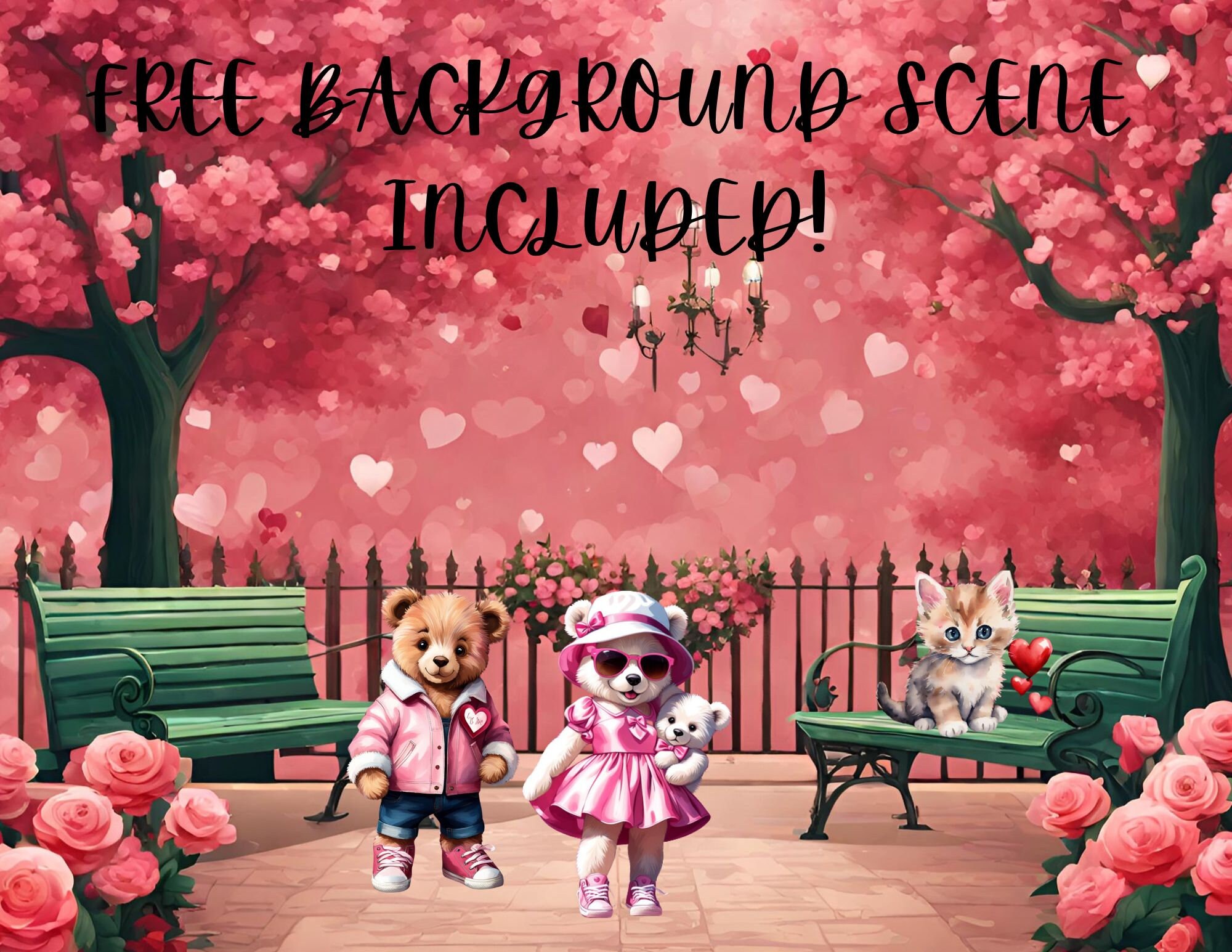Teddy Bear Valentine Clip Art Bundle, Teddy Bear Clipart - Etsy