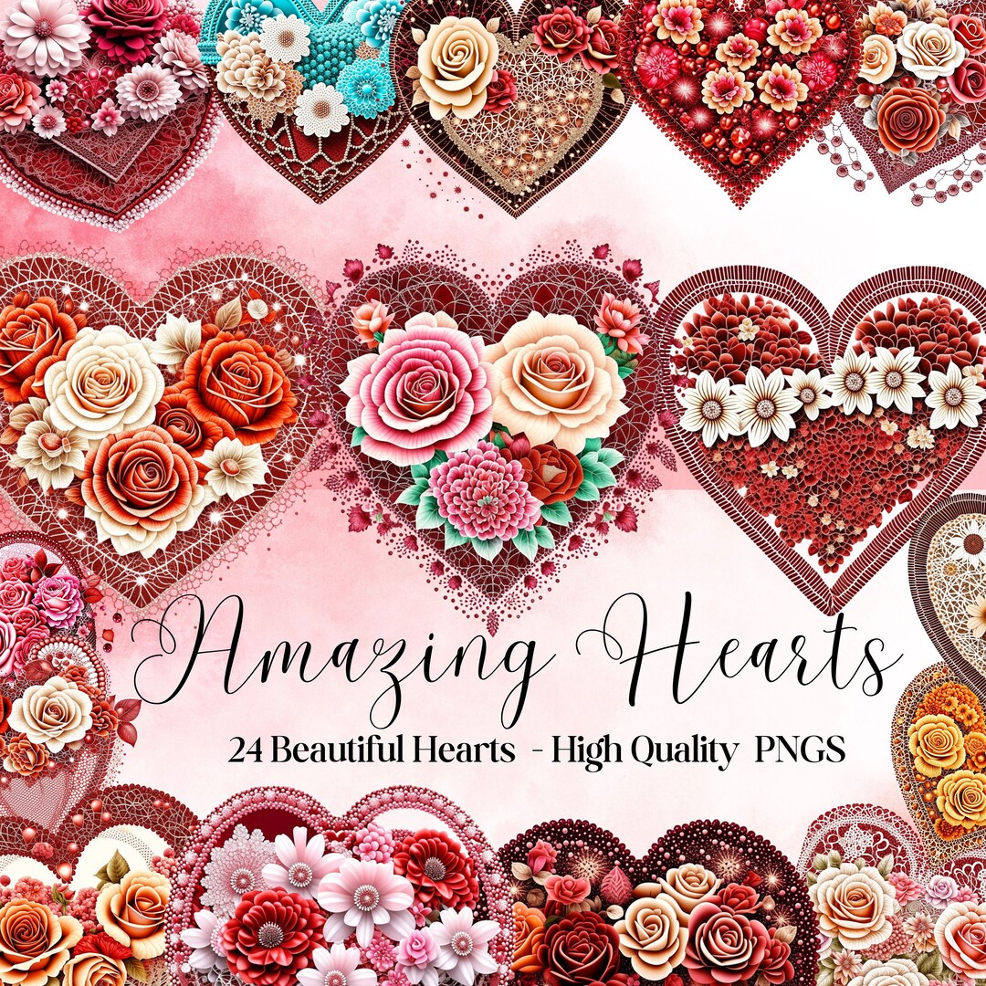 Amazing Hearts, Valentine's Day Hearts, Transparent Hearts ...