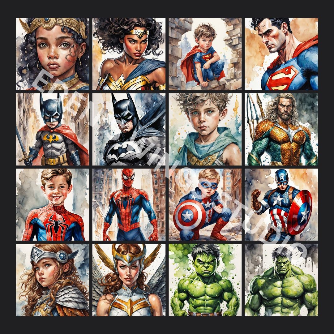 Super Heroes Wall Art, Marvel Super Heroes Wall Art, Super Heroes ...