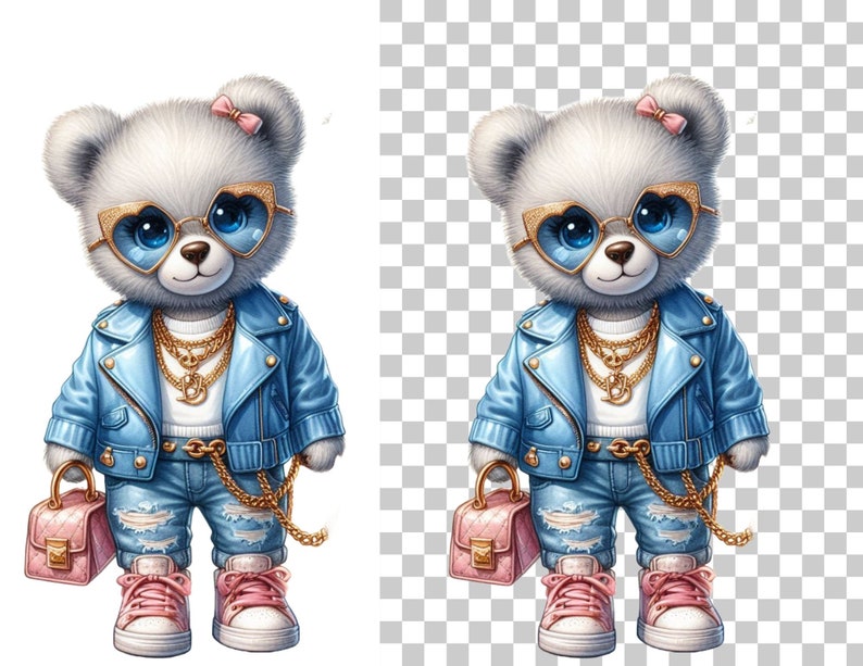 Bears Will Be Bears Clipart Images, High Quality Pngs, Watercolor Urban ...