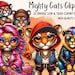 25 Mighty Cats Clipart, Vibrant Watercolor Theme, PNG High Quality ...