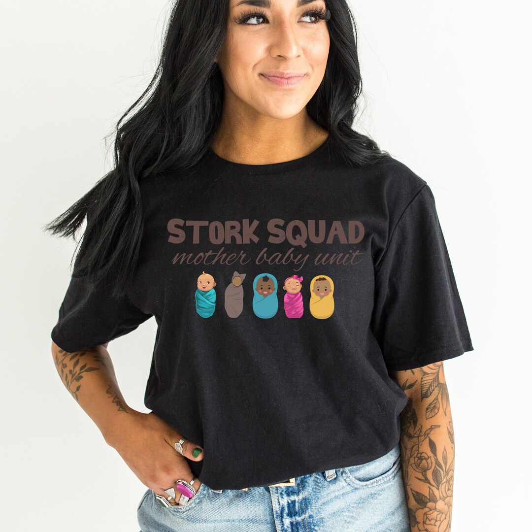 Stork Nurse Shirt Nursery Squad Nurse Shirt Gift for Nurse Neonatal ...