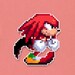 Knuckles Premium Sticker - Sonic the Hedgehog Pixel Art Sticker - Etsy