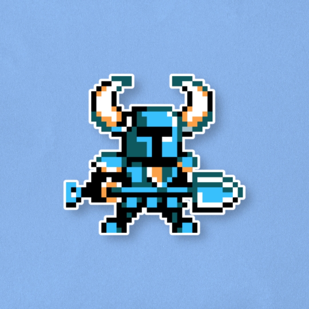 Shovel Knight Premium Sticker Shovel Knight Pixel Art - Etsy