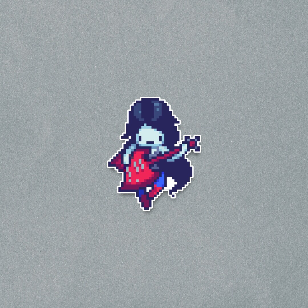 Marceline the Vampire Queen Premium Sticker - Adventure Time Pixel Art ...