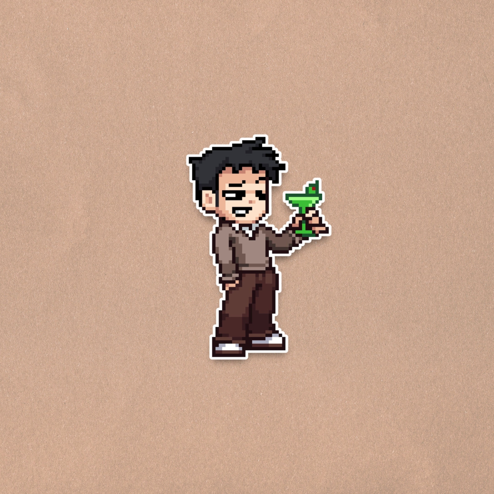 Wallace Wells Premium Sticker Scott Pilgrim Pixel Art Sticker - Etsy