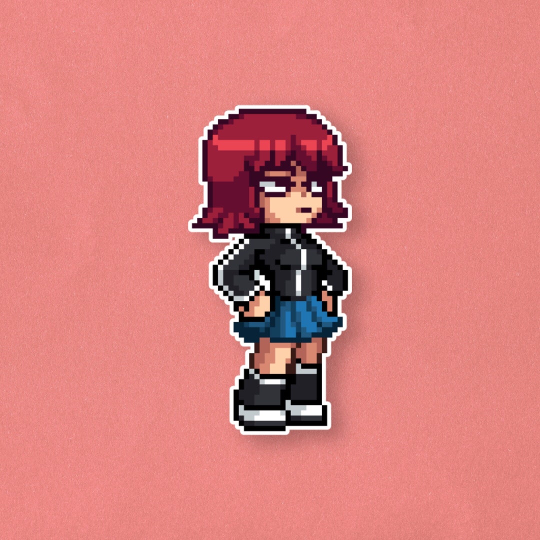 Kim Pines Premium Sticker Scott Pilgrim Pixel Art Sticker - Etsy