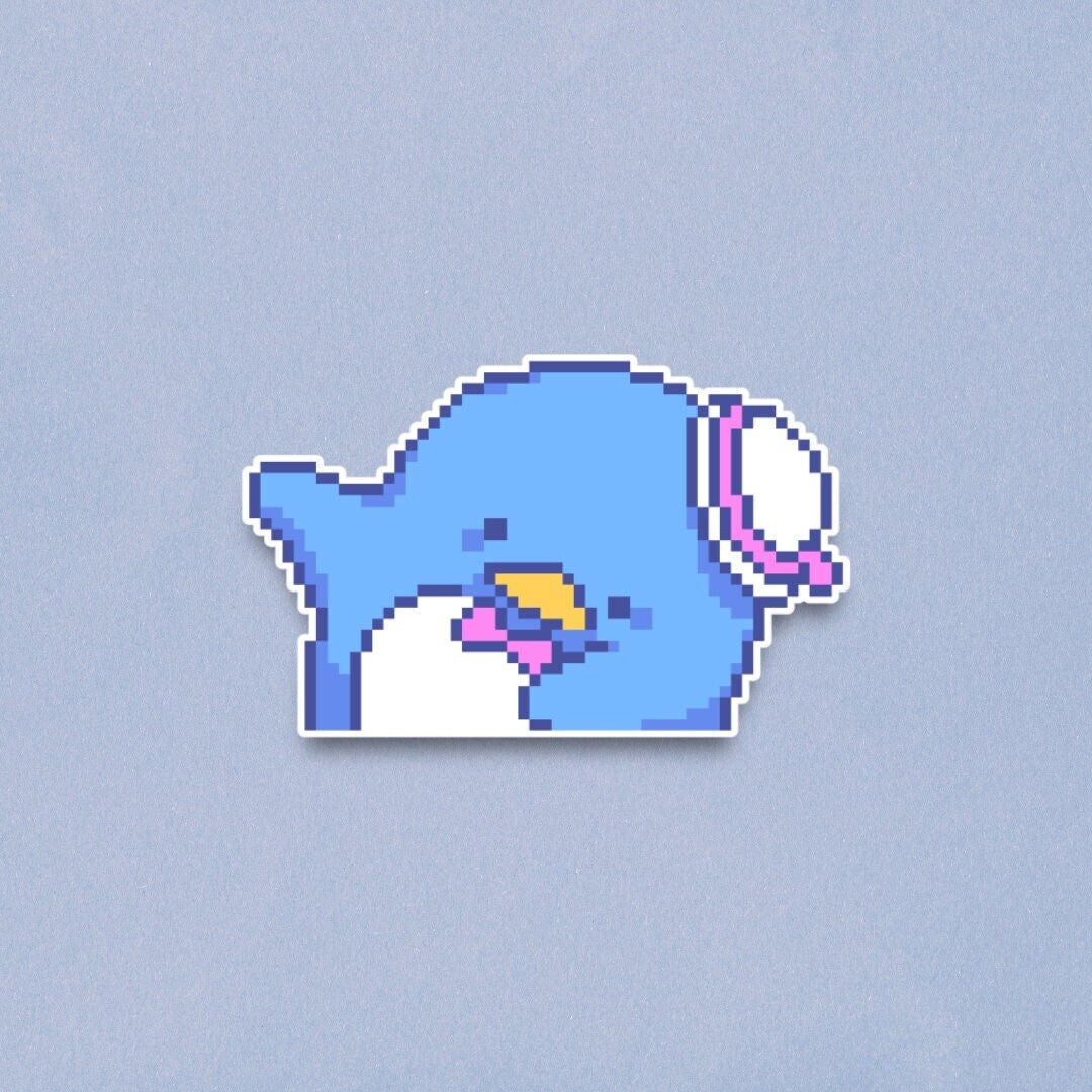 Pegatina Premium de Tuxedo Sam - Sanrio Pixel Art Pegatina - Etsy México