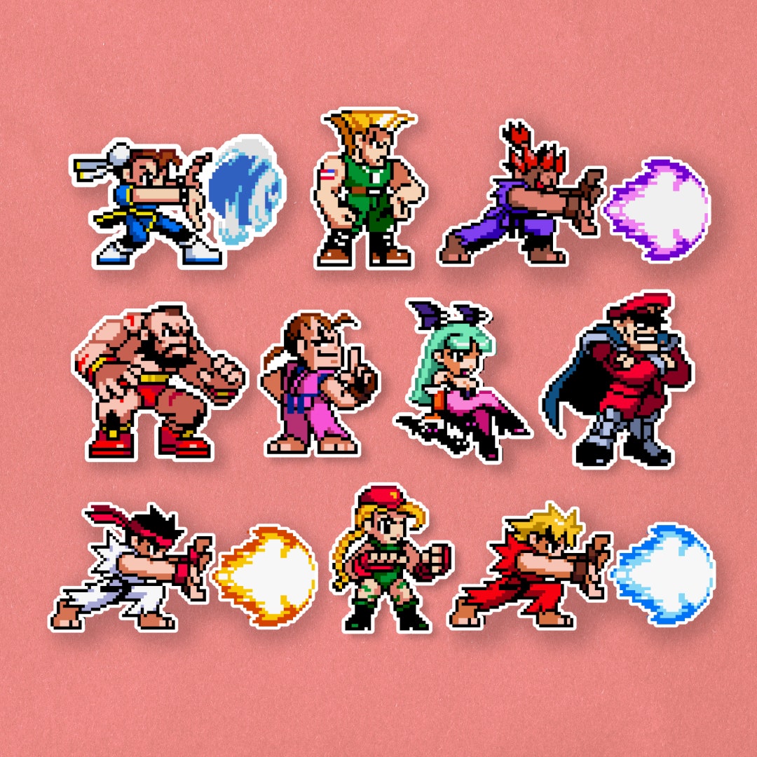 Street Fighter 6 Premium Sticker Set Includes 10 Stickers - Etsy