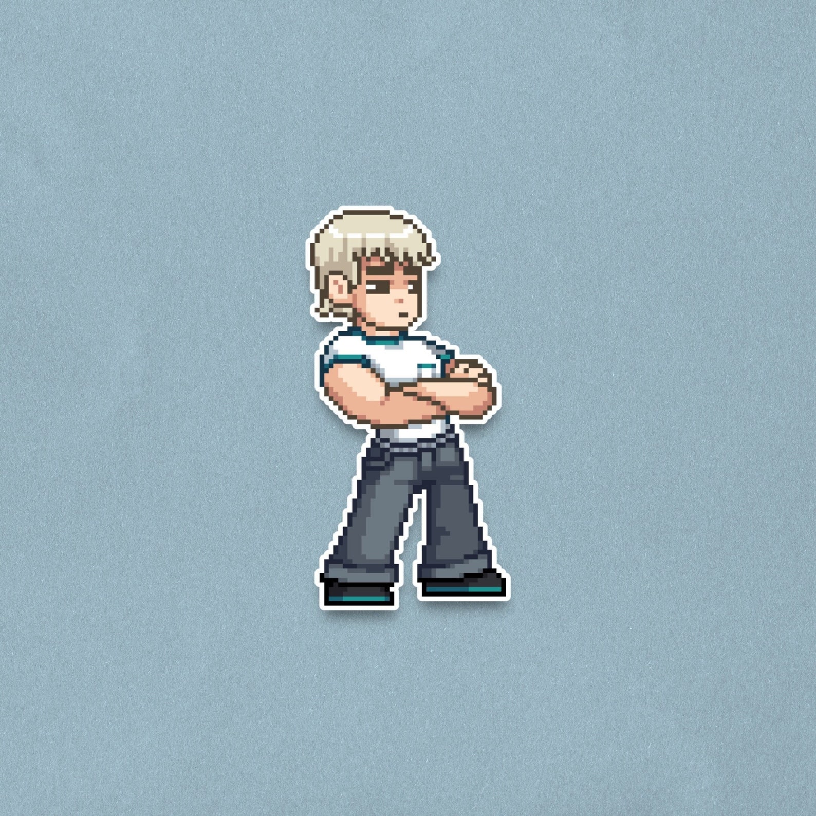Todd Ingram Premium Sticker - Scott Pilgrim Pixel Art Sticker - Etsy