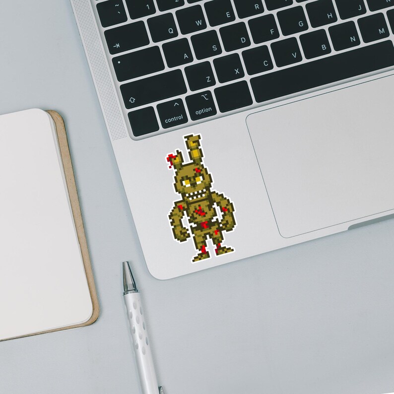 Springtrap Premium Sticker - FNAF Pixel Art Sticker - Etsy