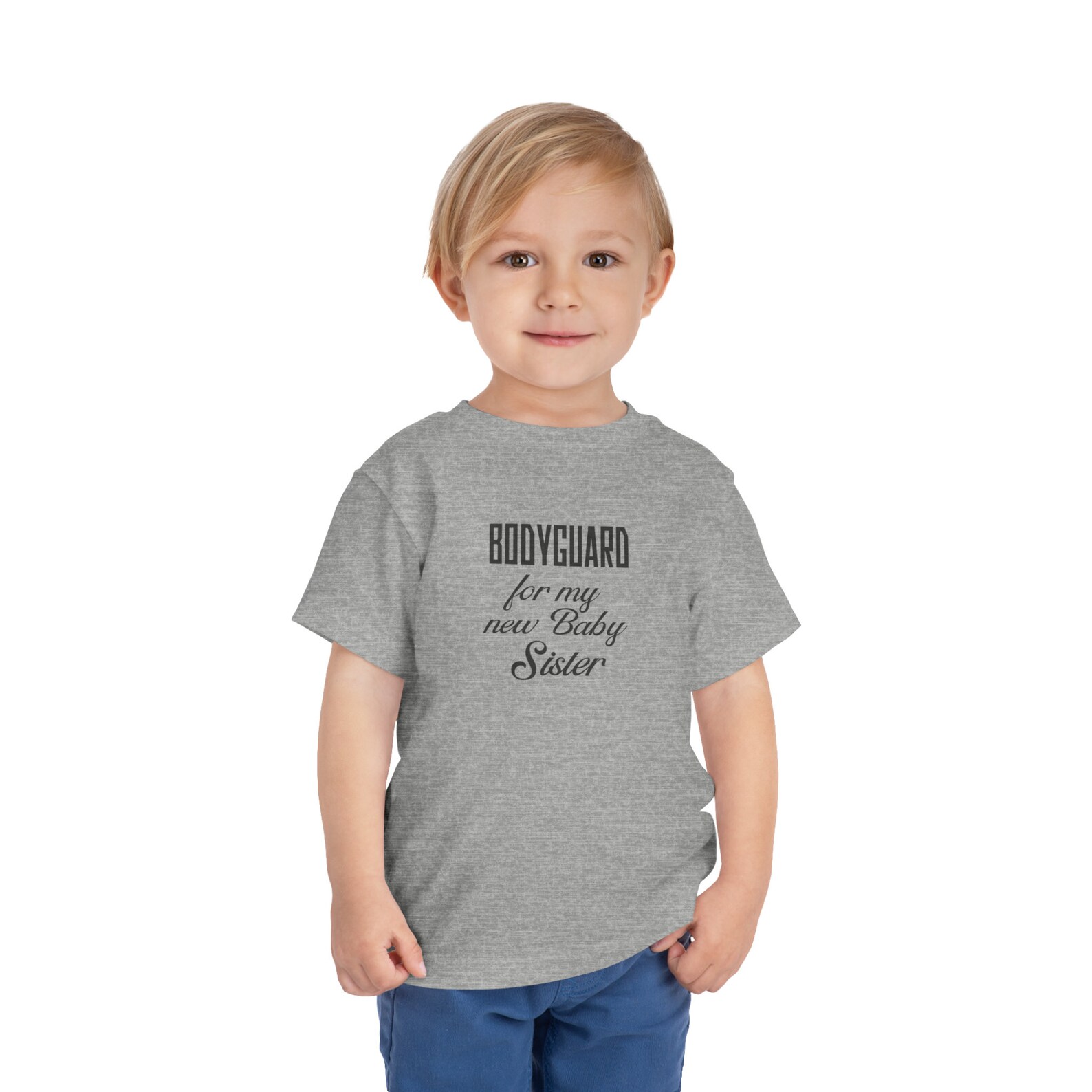 Bodyguard for My New Baby Sister Toddler Short Sleeve Tee - Etsy