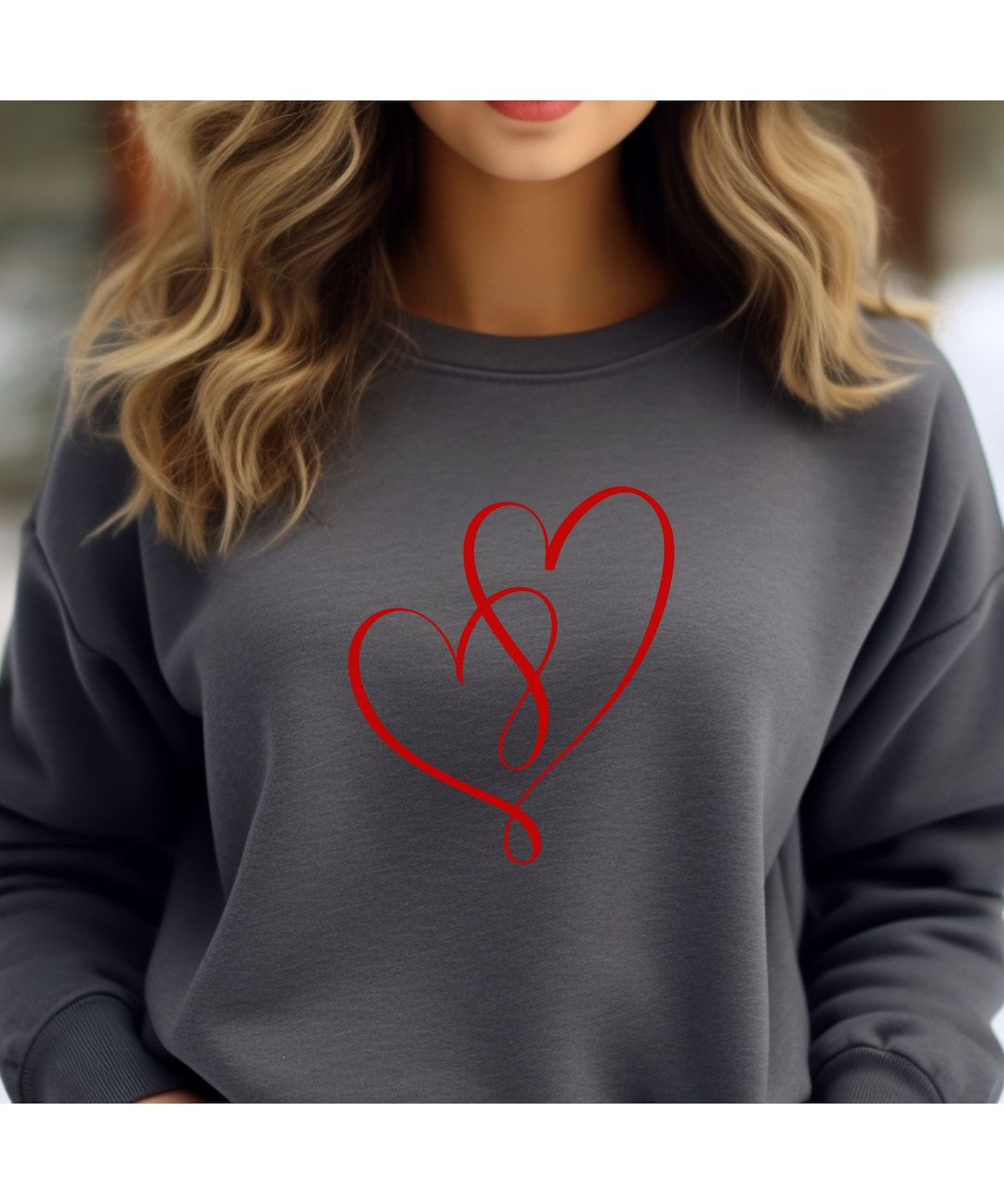 2 Hearts Intertwined. Unisex Crewneck Sweatshirt or Cotton T-shirt ...