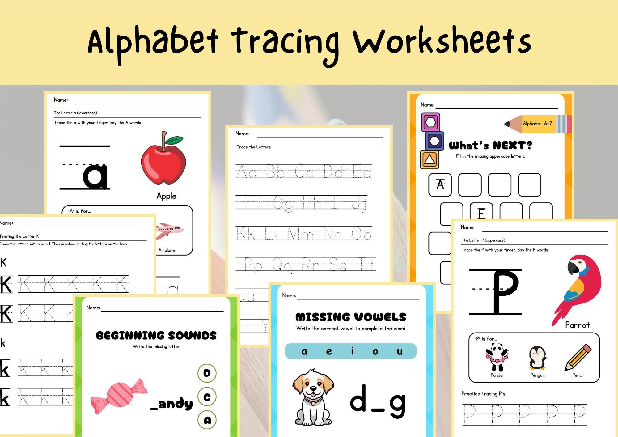 Preschool Pre-k + Kindergarten Ultimate Learning Bundle | +200 Pages ...
