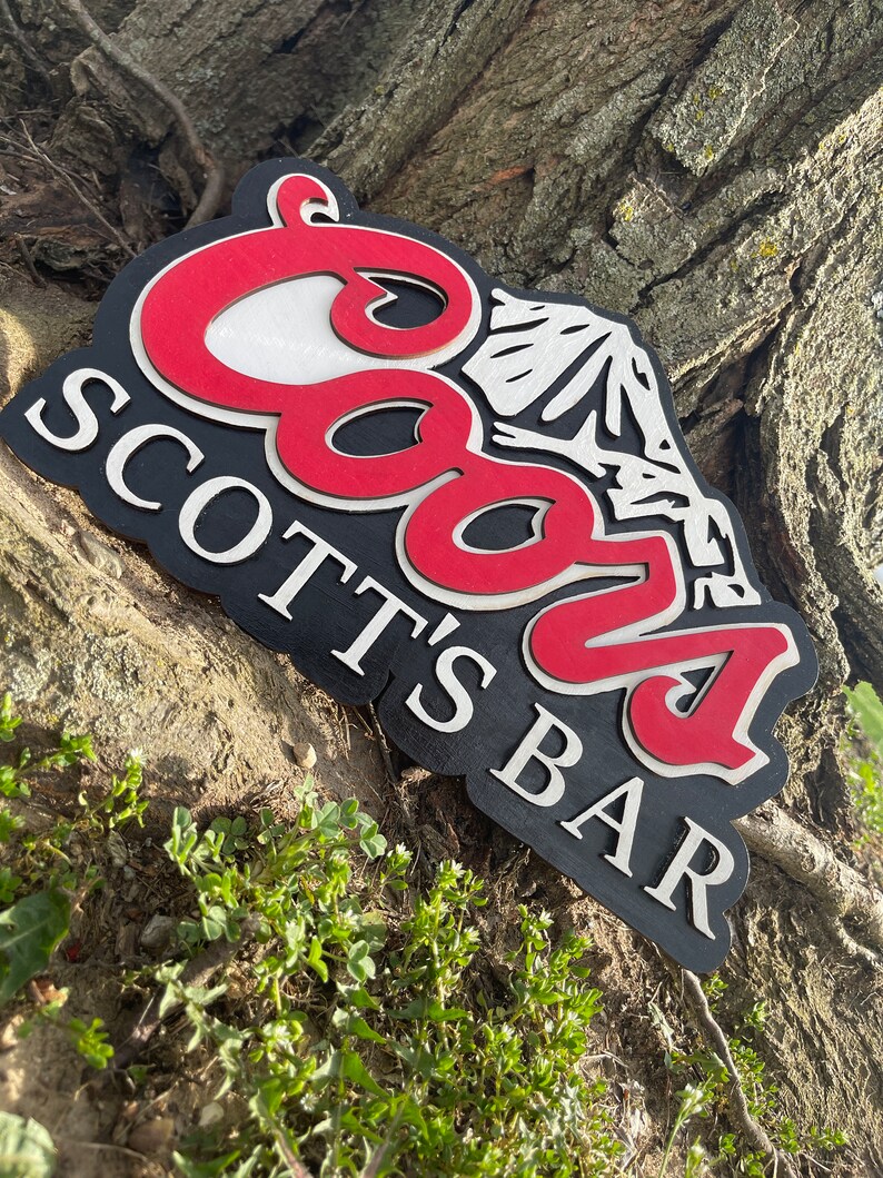 Personalized Coors Light Bar Sign - Etsy