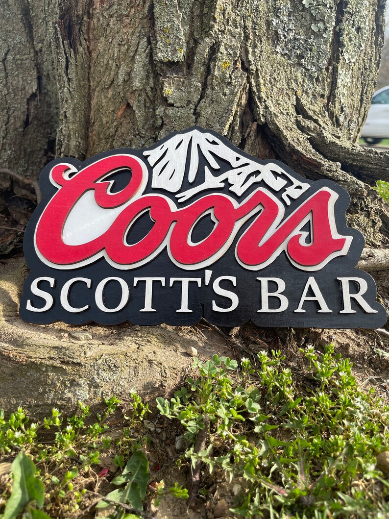 Personalized Coors Light Bar Sign - Etsy