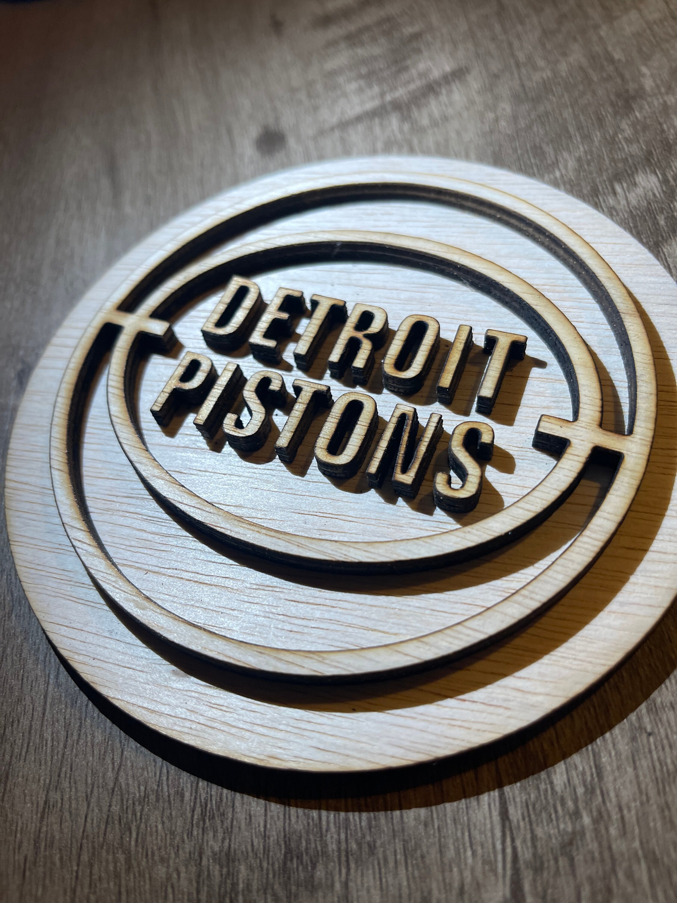 Pistons Wooden Logo Sign - Etsy