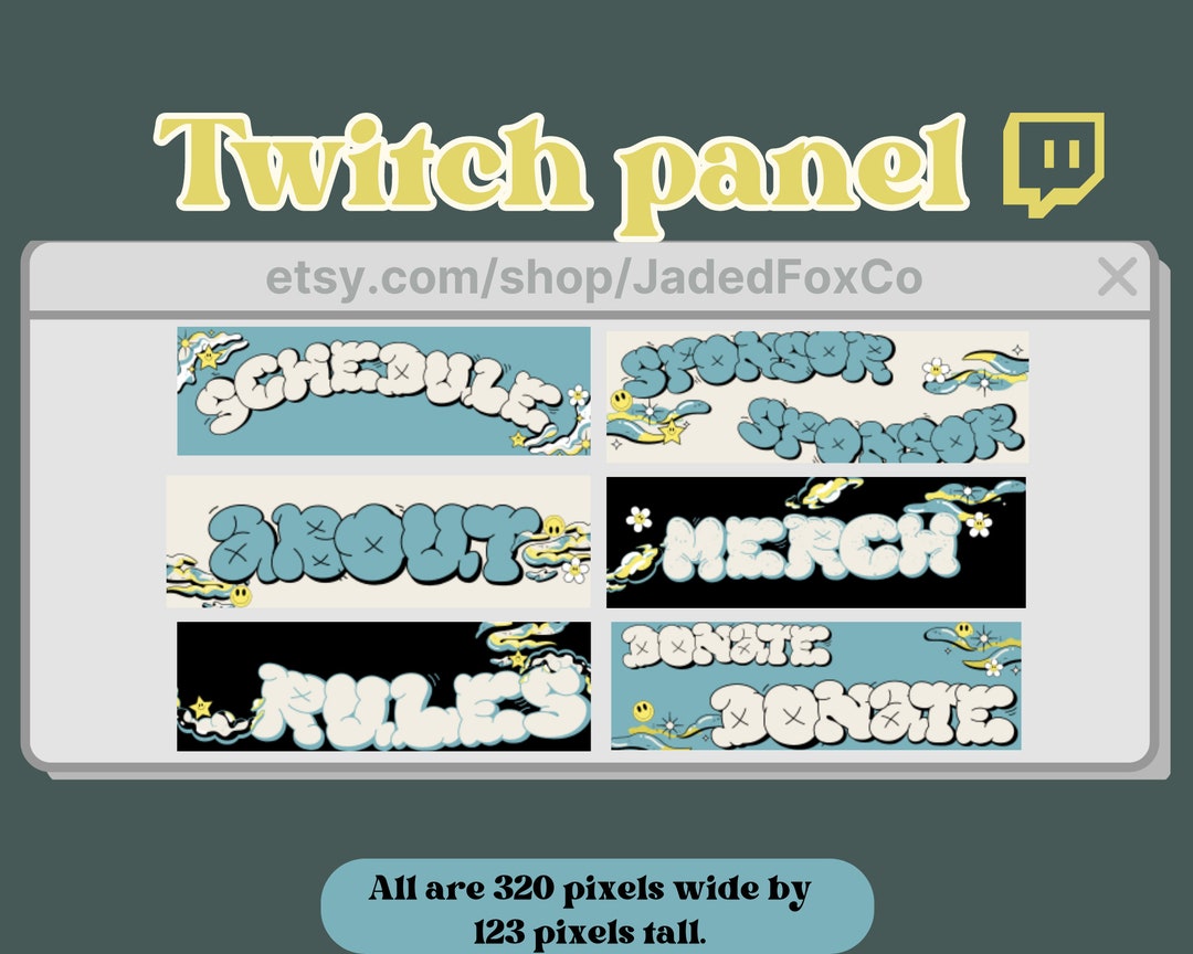 Graffiti Panel Set of 6 - Etsy