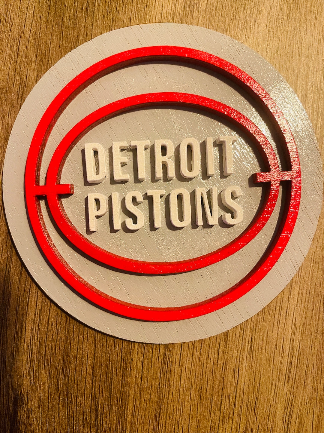 Pistons Wooden Logo Sign - Etsy