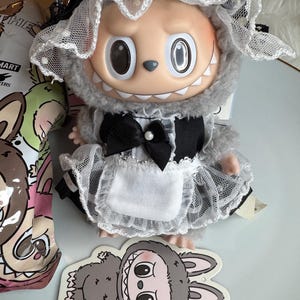 DIY Handmade Outfits With Popmart Labubu and Hand-drawn Lbubu Handbag ...