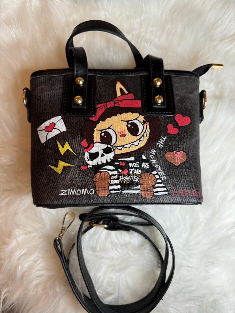 DIY Handmade Outfits With Popmart Labubu and Hand-drawn Lbubu Handbag ...