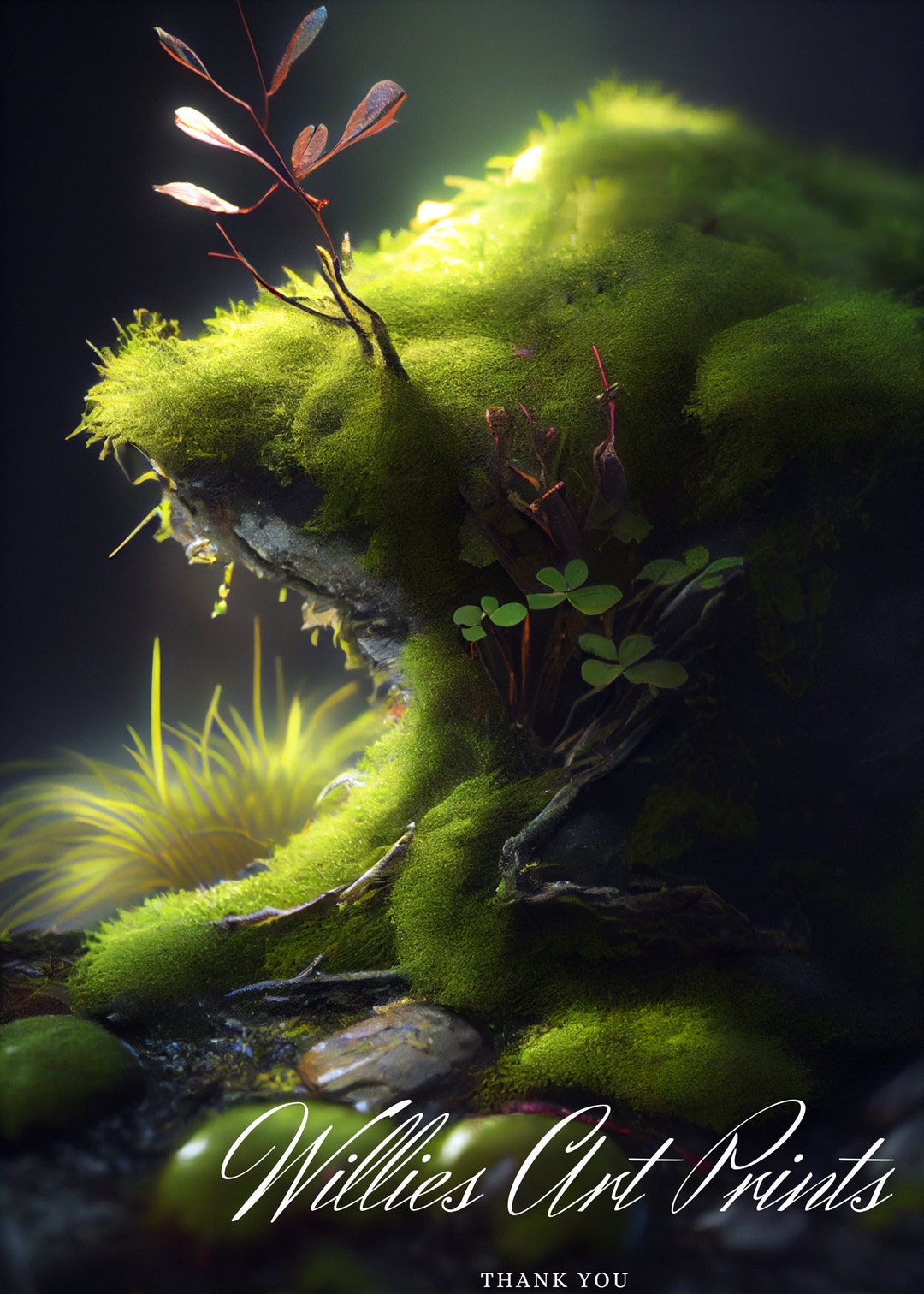 Bring the Outdoors In: Moss Digital Art for Your Living Space - Etsy