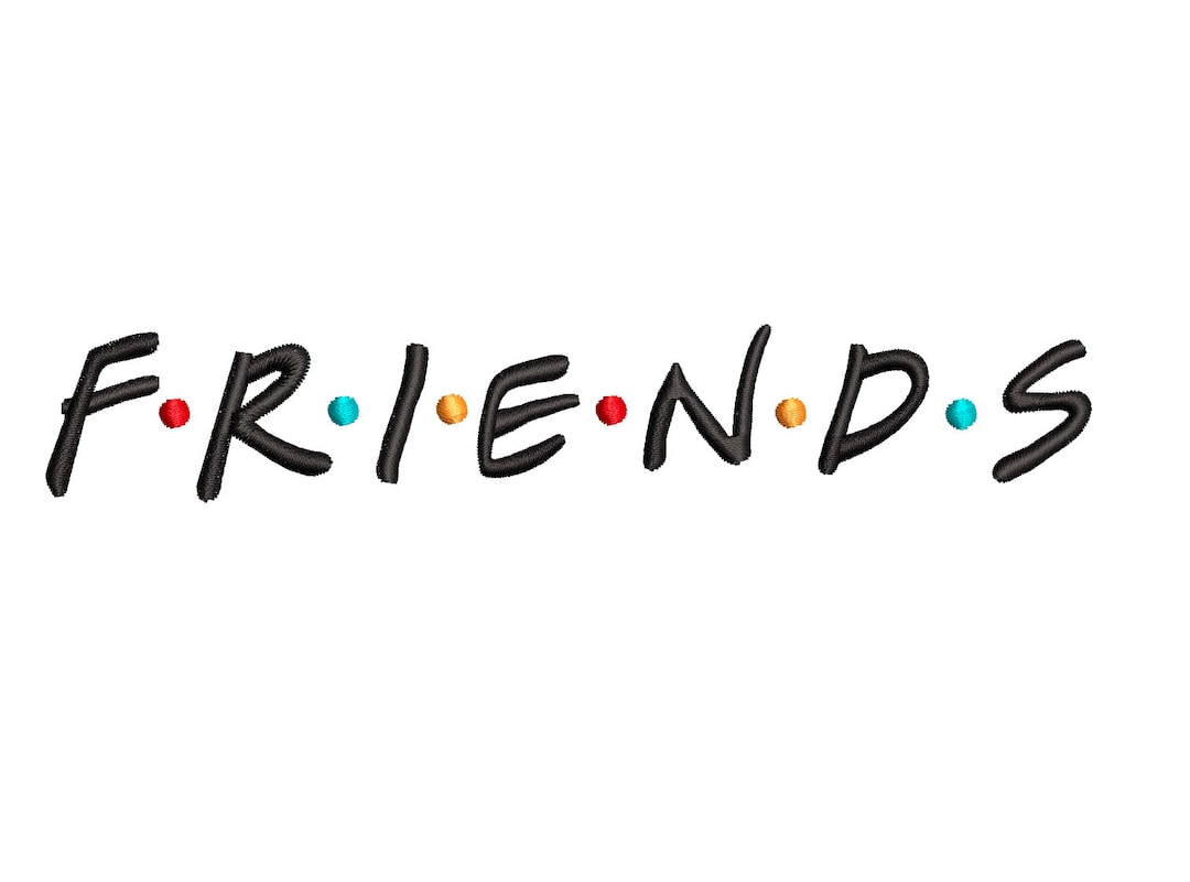 Friends Logo Digital Embroidery File - Etsy
