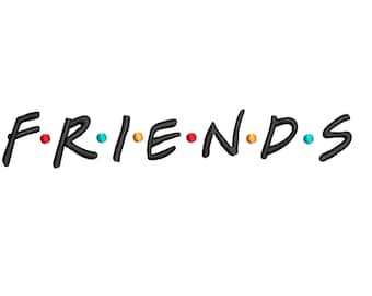 Friends Embroidery Digital Design File - Etsy