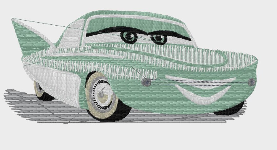 Flo From Cars Machine Embroidery Digital File - Etsy