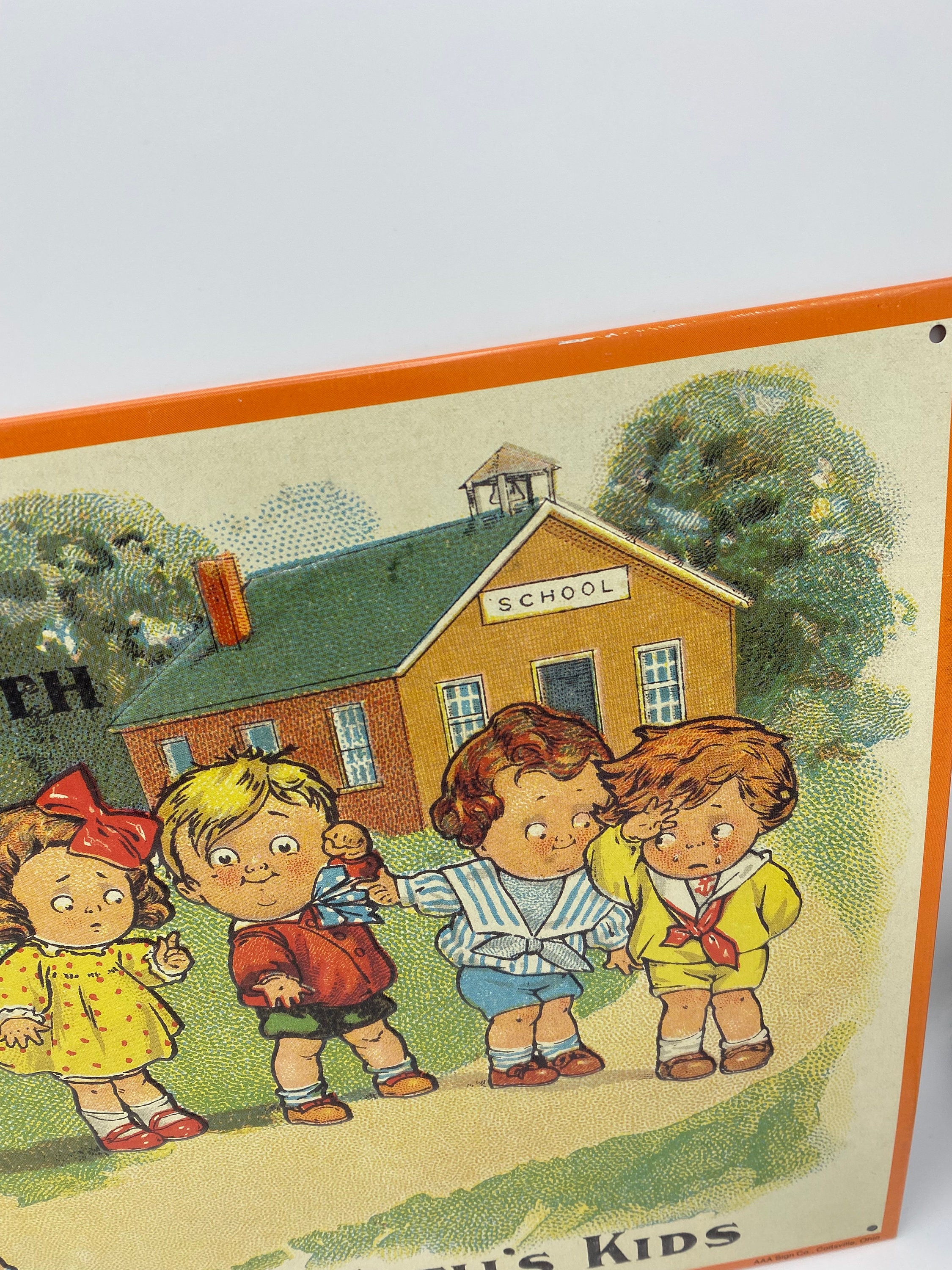 Campbells Soup, Vintage Metal Sign, Campbell Kids, Vintage Advertising ...