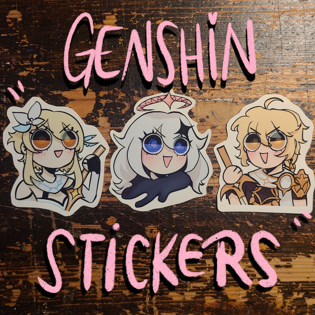 Stickers Lumine, Paimon, Aether Genshin Impact - Etsy
