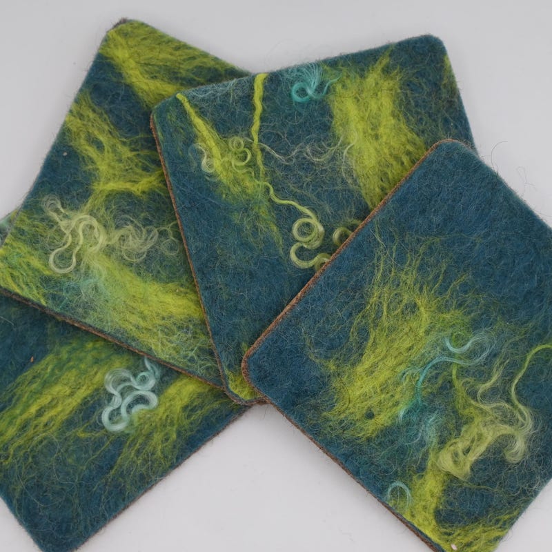 Wool Coasters - Etsy