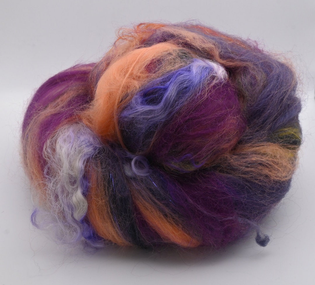 Textured Sparkly Art Batt for Spinning or Felting - Etsy