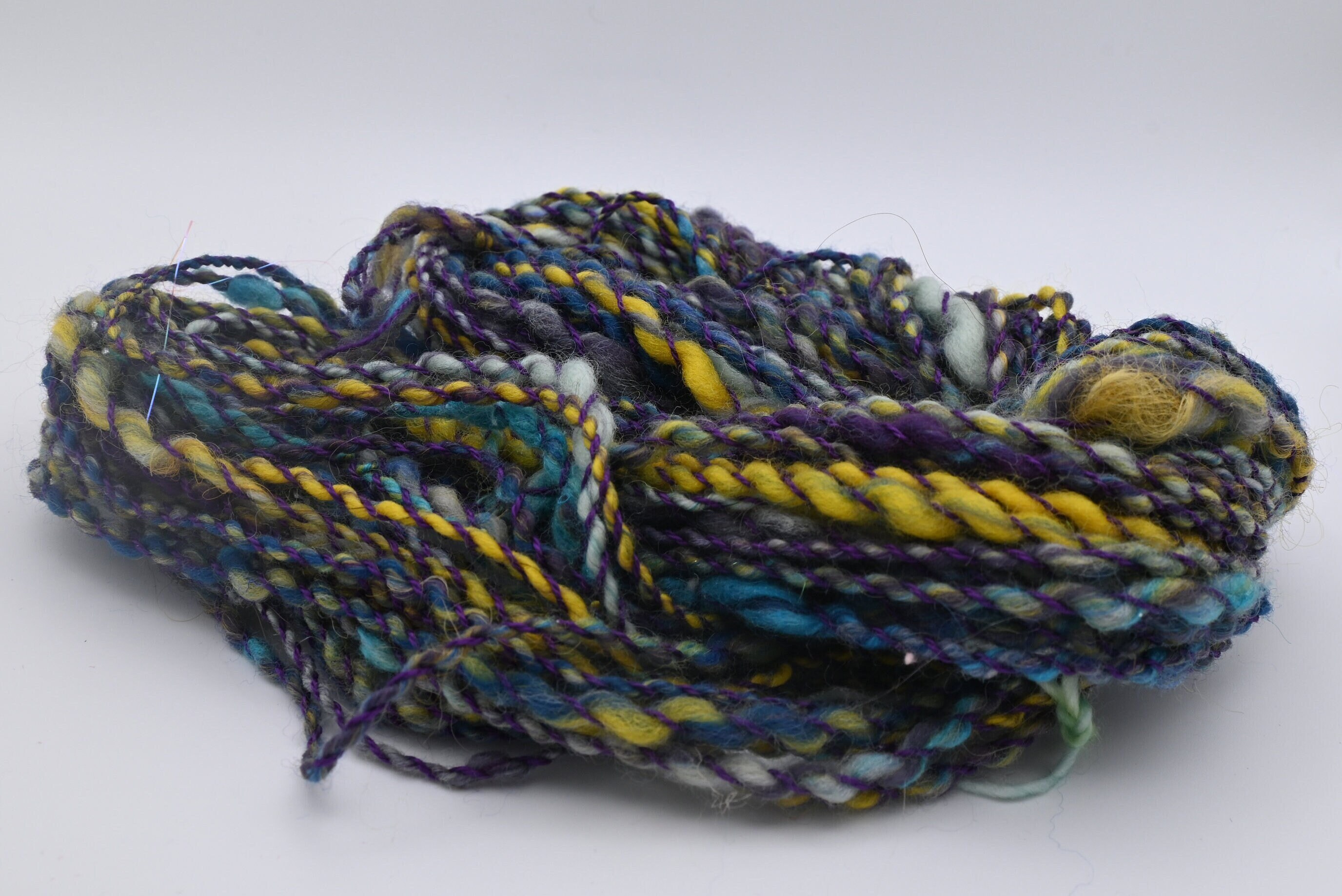 Thick-and-thin Thread-plyed Spiral Art Yarn - Etsy