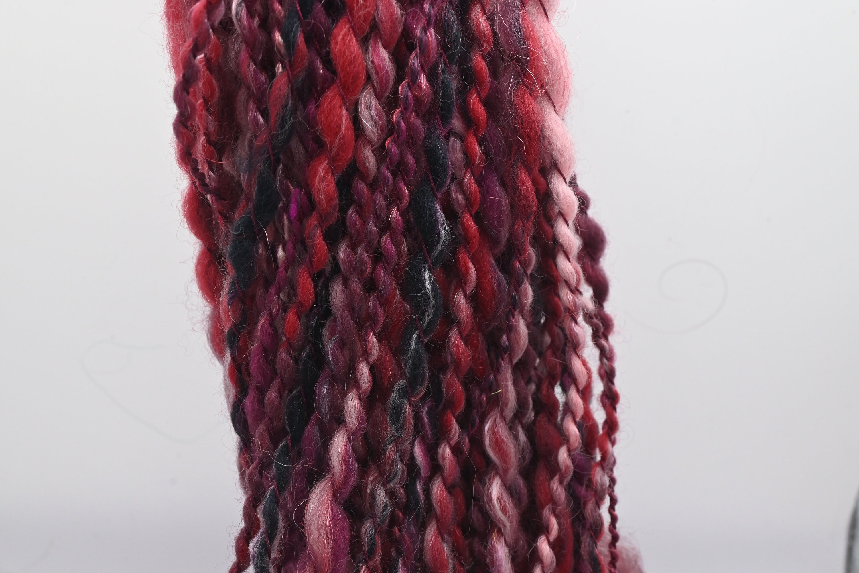 Thick-and-thin Thread-plyed Spiral Art Yarn - Etsy