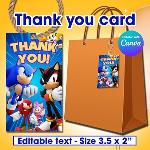 Sonic the Hedgehog Happy Birthday Party Bundle / Personalize Name and ...