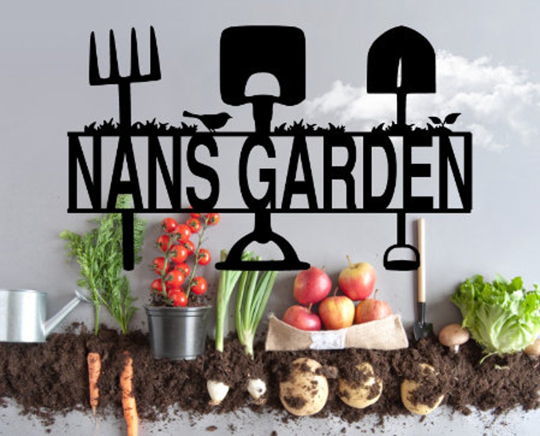 Nans Garden Sign, Pops Garden Sign - Etsy