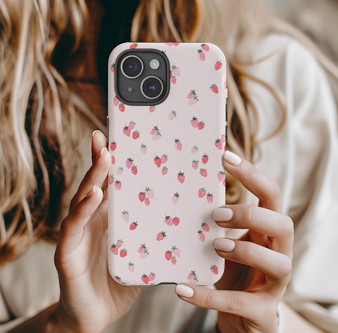 Perfectly Pretty Pink Strawberry Phone Case for Iphone, Google Pixel ...