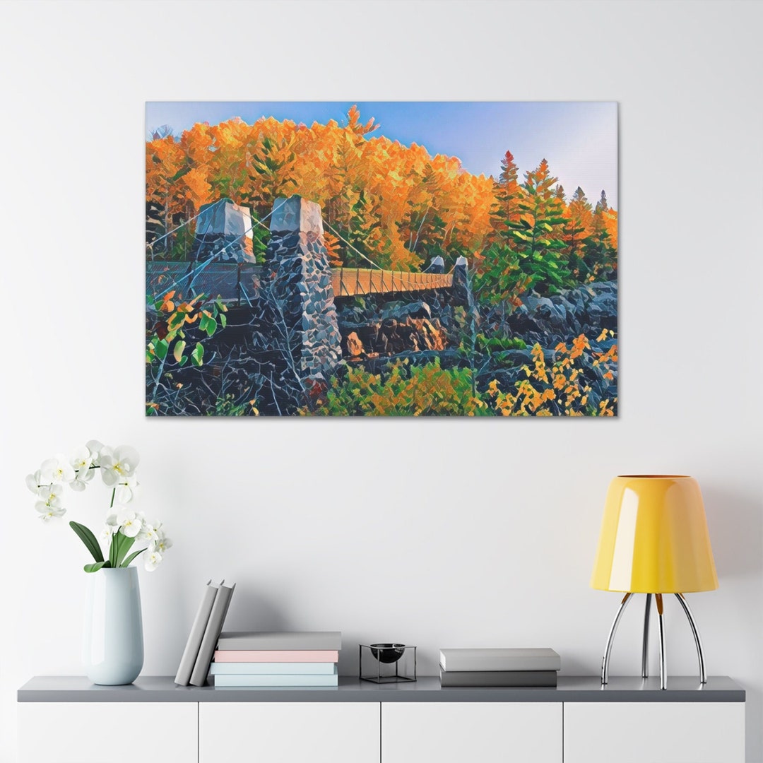 Minnesota Printable Art Jay Cooke Bridge Art Minnesota Art - Etsy