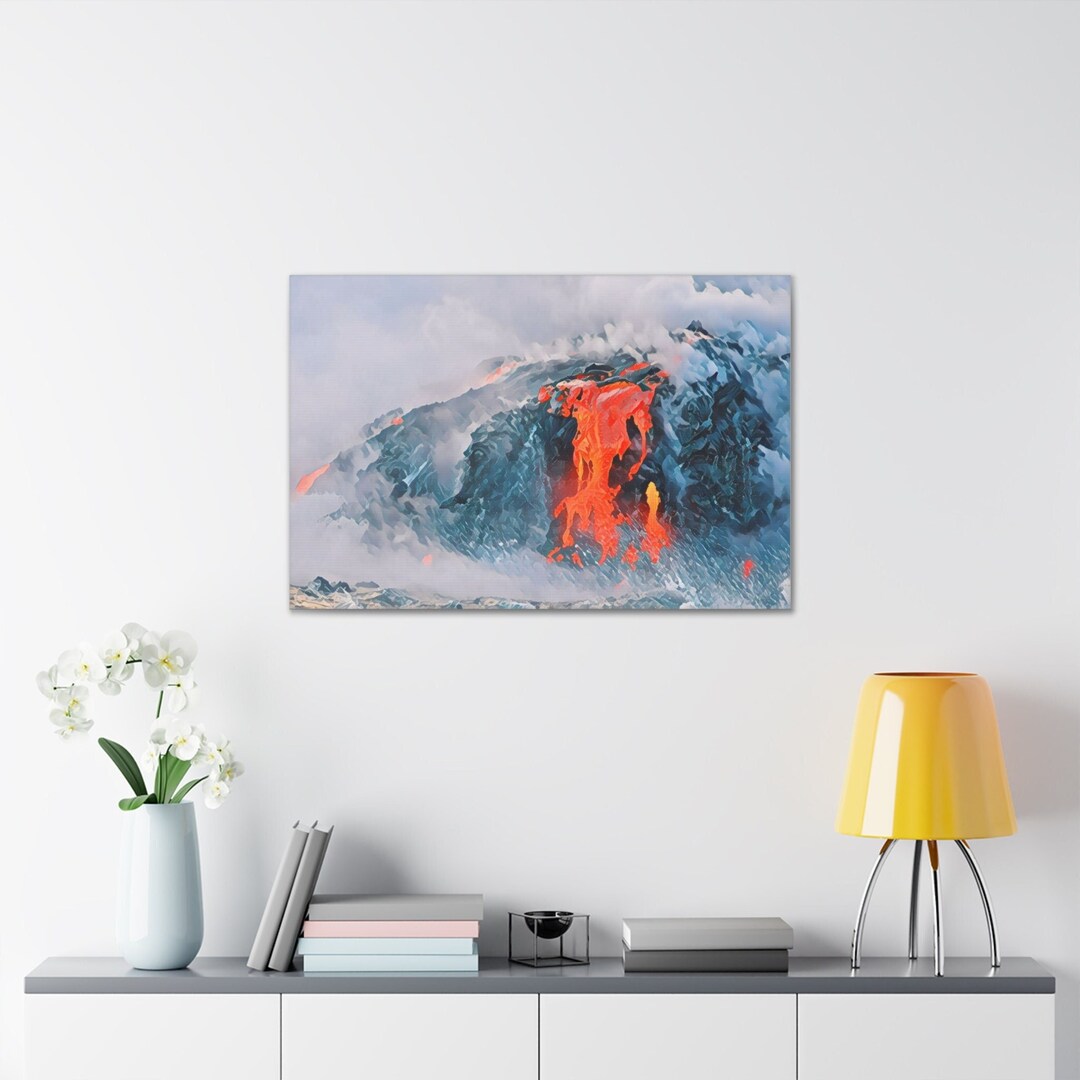 Hawaii Art, Hawaii Volcanoes National Park Art, Hawaii Volcano Art ...