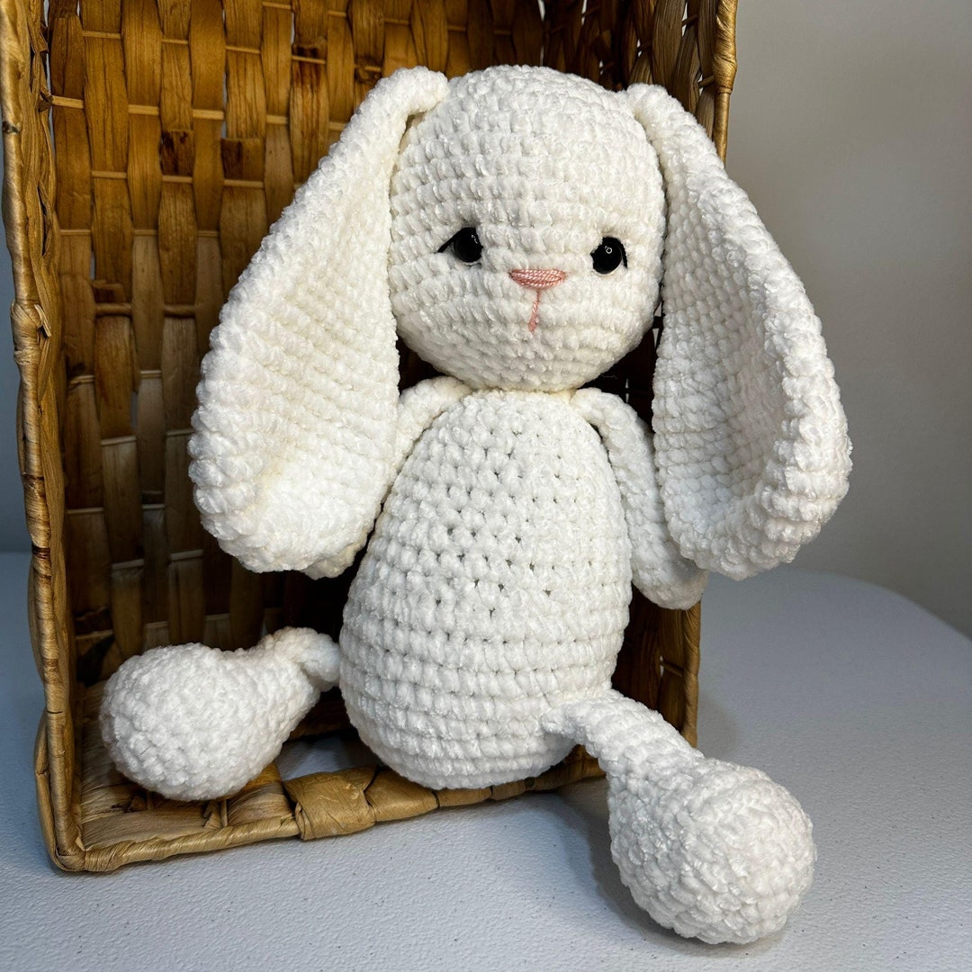 Handmade Crochet Rabbit - Cute Stuffed Animal for Birthdays, Holidays ...