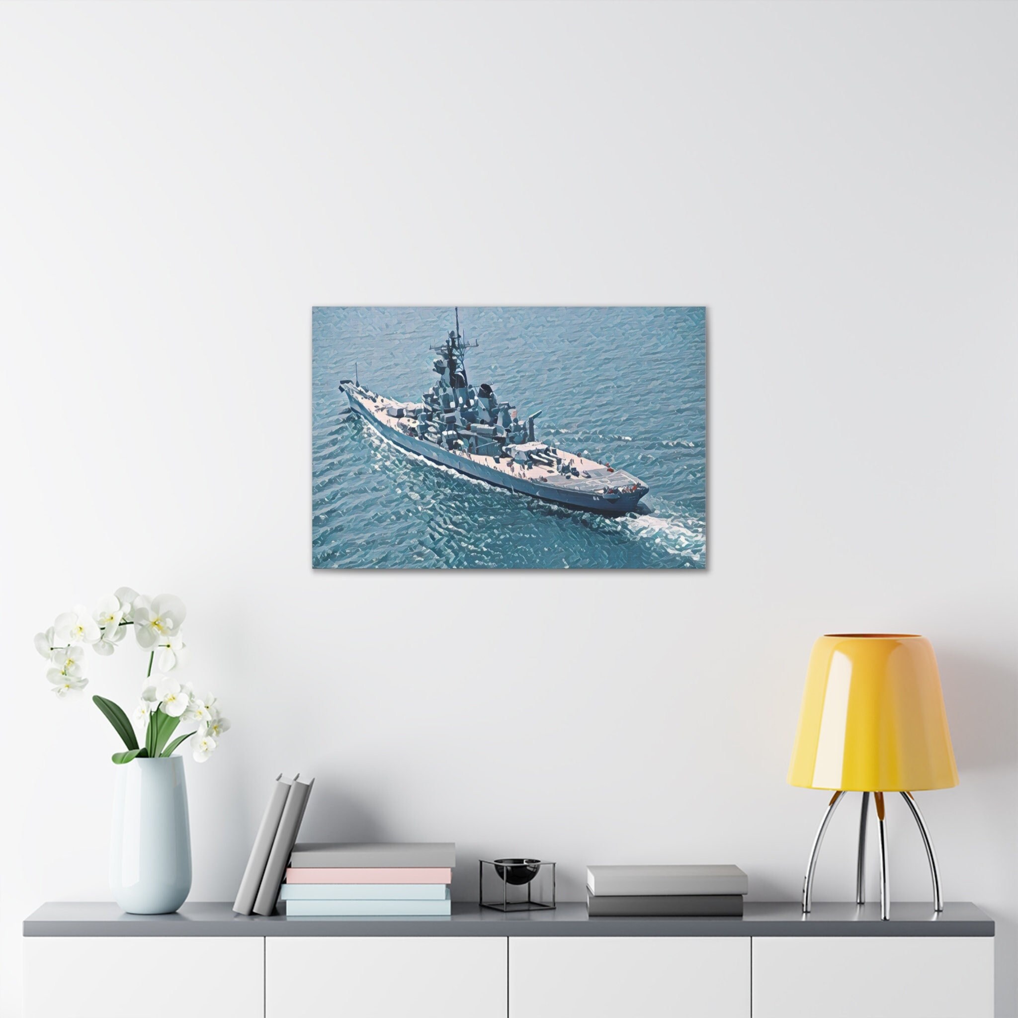 USS Wisconsin Battleship Printable Art USS Wisconsin - Etsy
