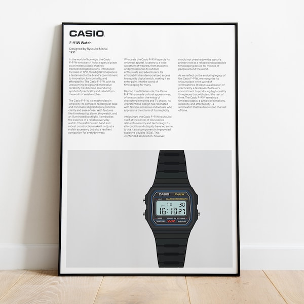 Casio Poster - Etsy UK