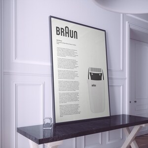 Braun S60 Shaver Design Poster, Braun Print, Braun Wall Art, Dieter ...
